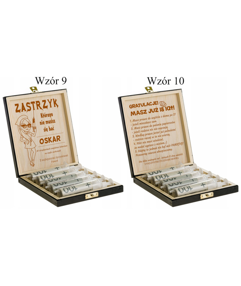 Zastrzyk gotówki śmieszny prezent na 18 urodziny